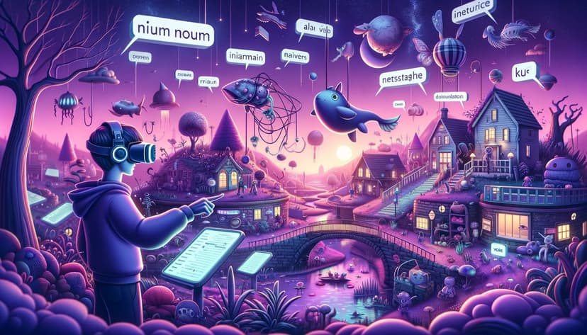 Noun Town VR: Language Learning
